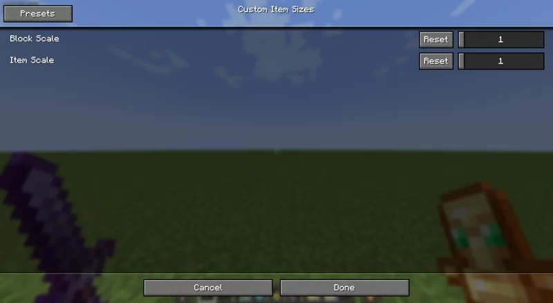 Scalable Items Minecraft Texture Pack