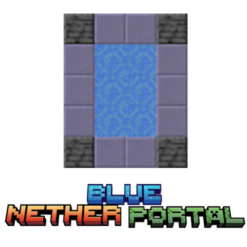 Blue Nether Portal Minecraft Texture Pack