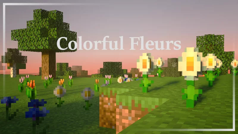 Colorful Fleurs | Bedrock Minecraft Texture Pack