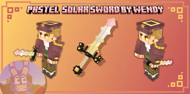 Cute Pastel Solar Sword Minecraft Texture Pack