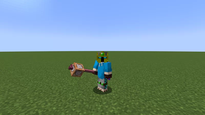 Command Block Staff over Mace Minecraft Texture Pack