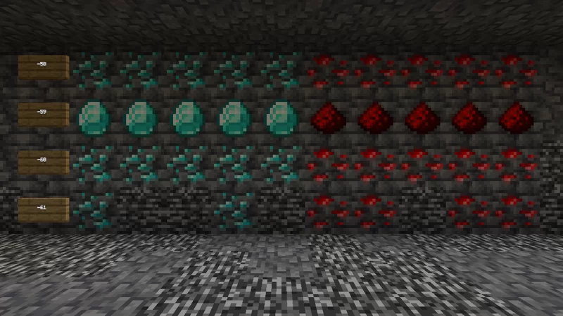Most OPTIMAL ore layer helper Minecraft Texture Pack