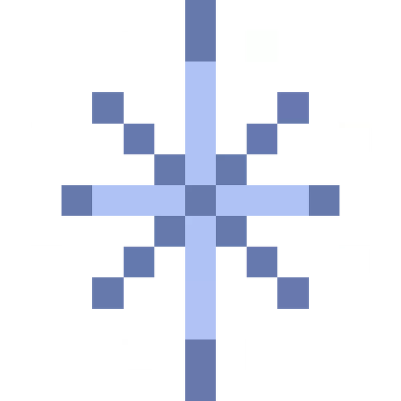 Melody's Snowflake Sparkle XP Orbs Periwinkle Minecraft Texture Pack