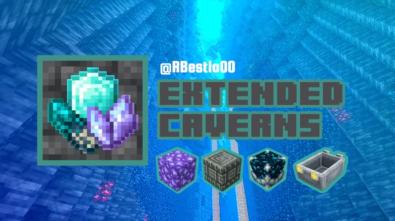 EXTENDED CAVERNS Minecraft Texture Pack