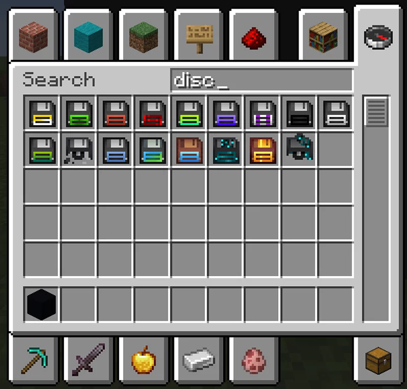 Floppy Discs for Music Discs Minecraft Texture Pack