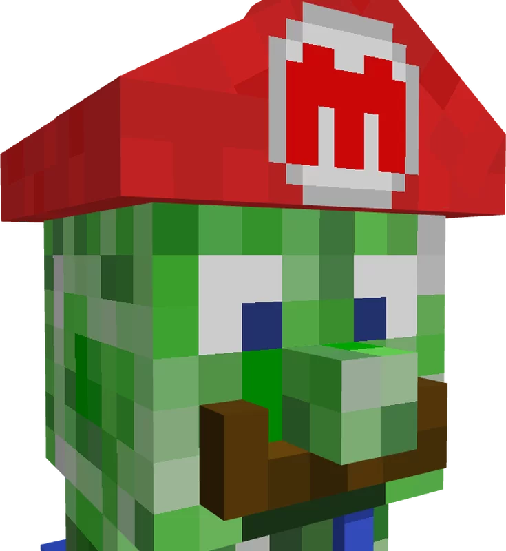 Mario Creeper Minecraft Texture Pack