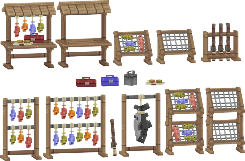 Fishing Furniture Minecraft Texture Pack