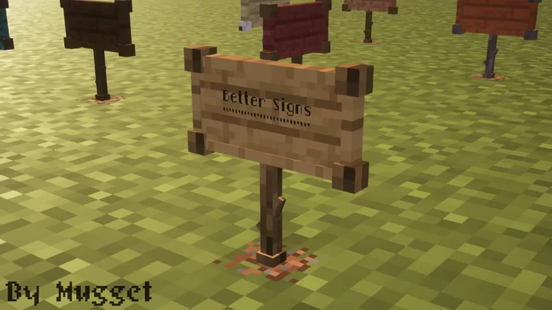 Better Signs [OPTIFINE] Minecraft Texture Pack