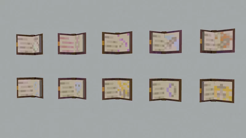 3D enchanted books Minecraft Texture Pack