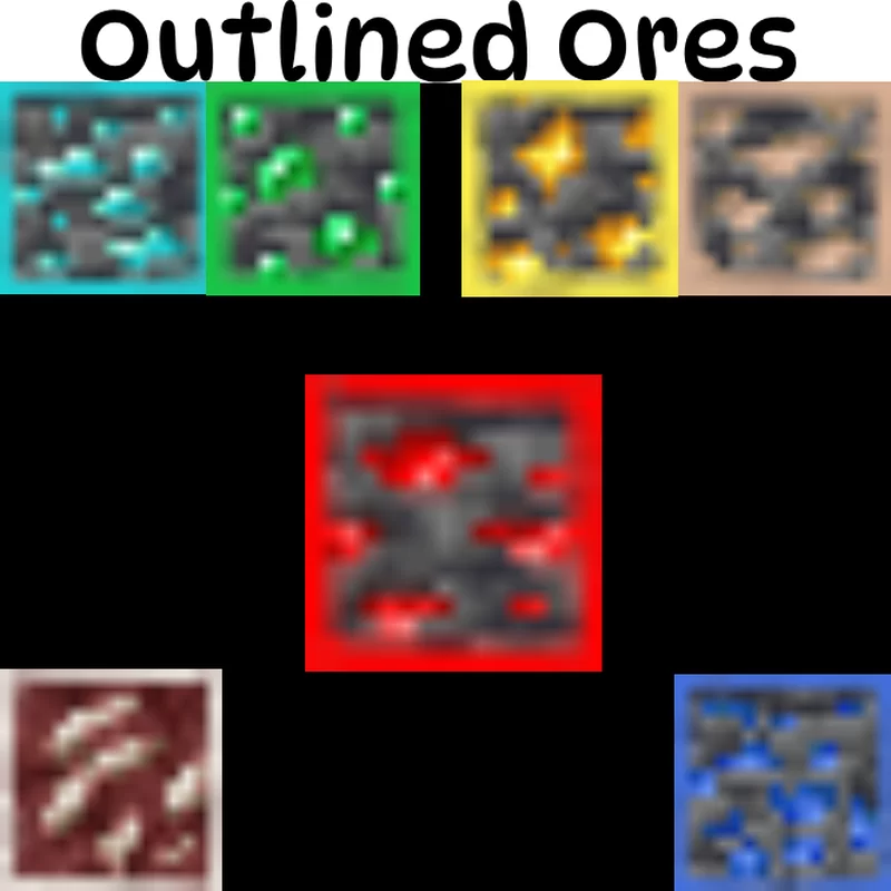 TWS's Outlined Ores Minecraft Texture Pack