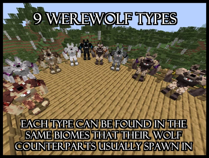 Werewolf Companions - Wolf Replacer - 1.21.4 Optifine or Fabric ...