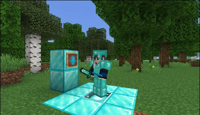 Bare Bones Diamond Totem Minecraft Texture Pack