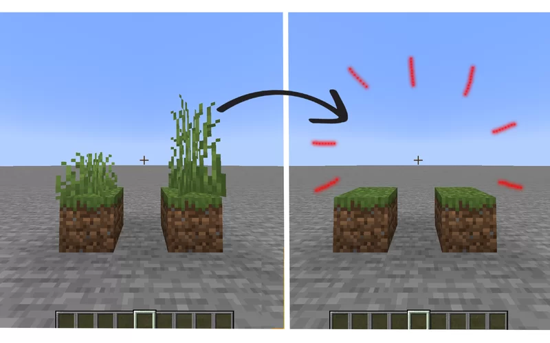 Invisible Grass Minecraft Texture Pack