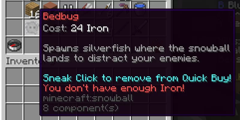 Bedbug Snowball Retexture (for Bedwars) Minecraft Texture Pack