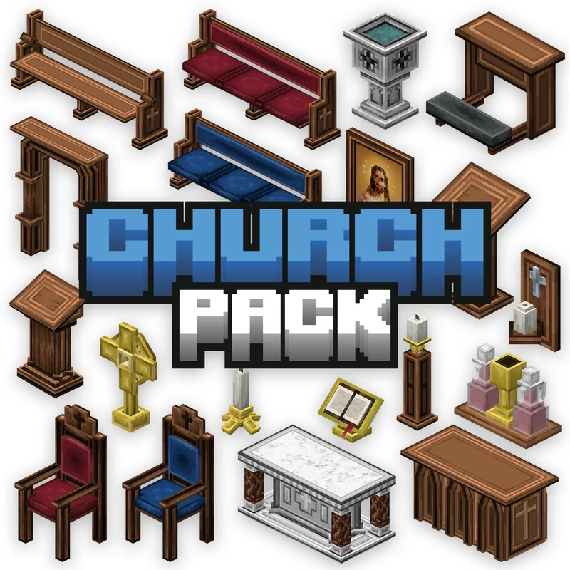 Church Furniture Volume 1 Minecraft Texture Pack
