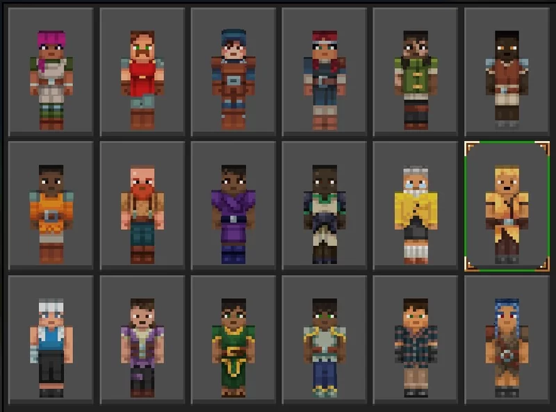 Dungeonified Skin Pack Minecraft Texture Pack