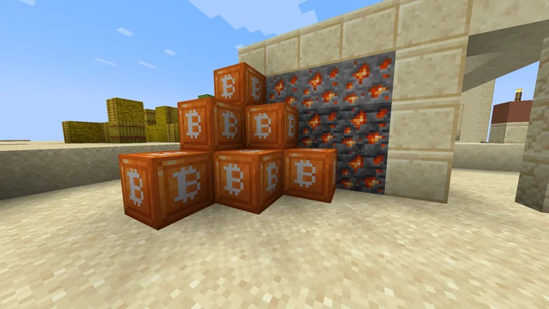 MineBitcoin - Emeralds to Bitcoin Minecraft Texture Pack