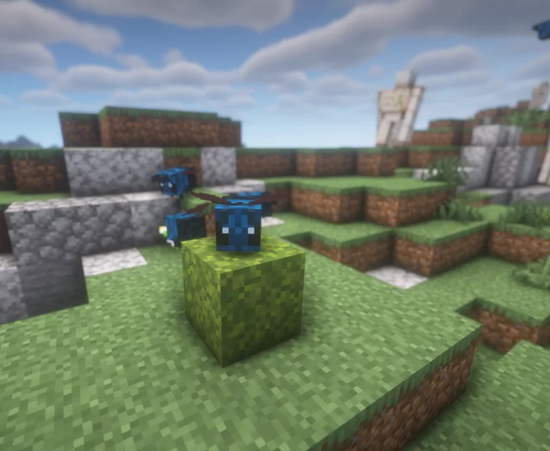 Blue Carpenter Bees Minecraft Texture Pack
