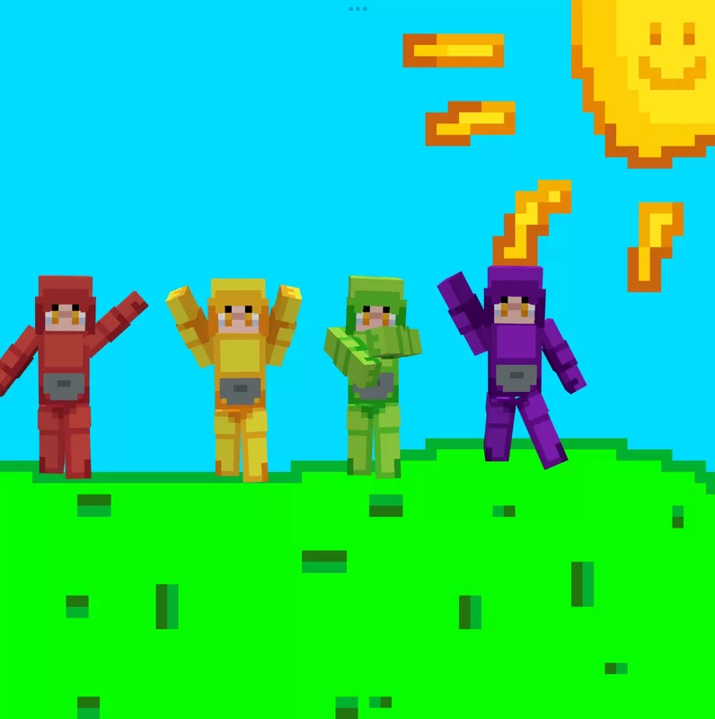 Teletubbies skinpack (hive style) (for practise) (: Minecraft Texture Pack