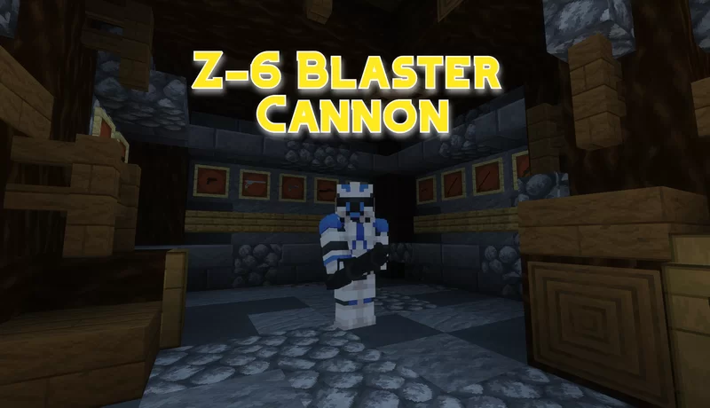 Z-6 Blaster 3D Model Minecraft Texture Pack