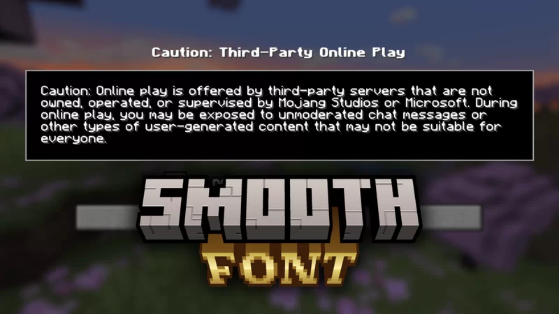Smooth Font Minecraft Texture Pack