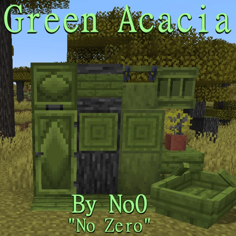 Green Acacia Minecraft Texture Pack