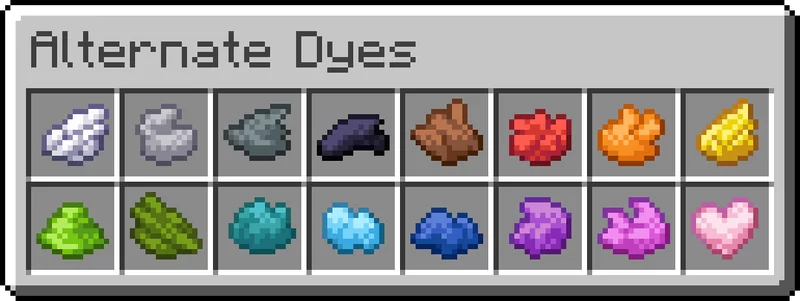 Alternate Dyes Minecraft Texture Pack