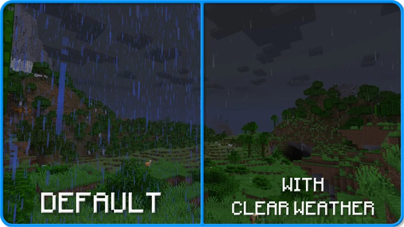 🌧️ Clear Weather Minecraft Texture Pack