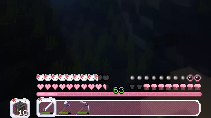 ~HELLO KITTY HOTBAR GUI 1.21.5~ Minecraft Texture Pack