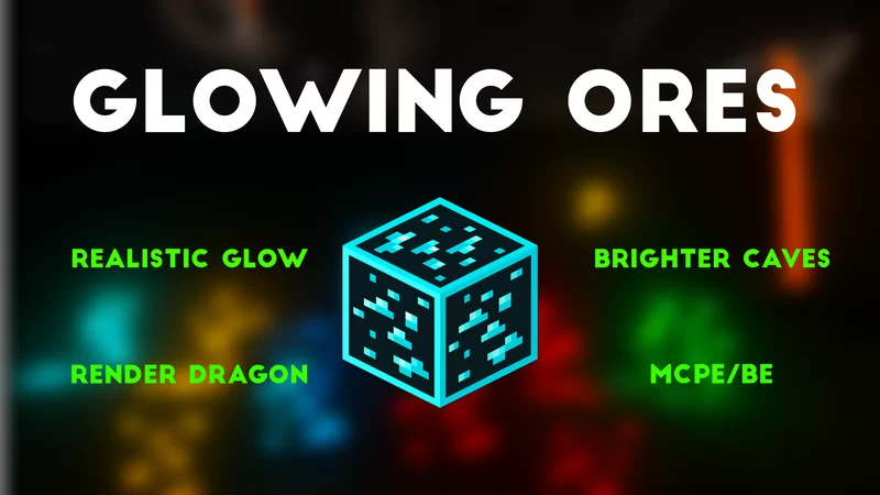 Glowing Ores Pack | Realistic Glow, Bright Caves, Smooth Lighting ...