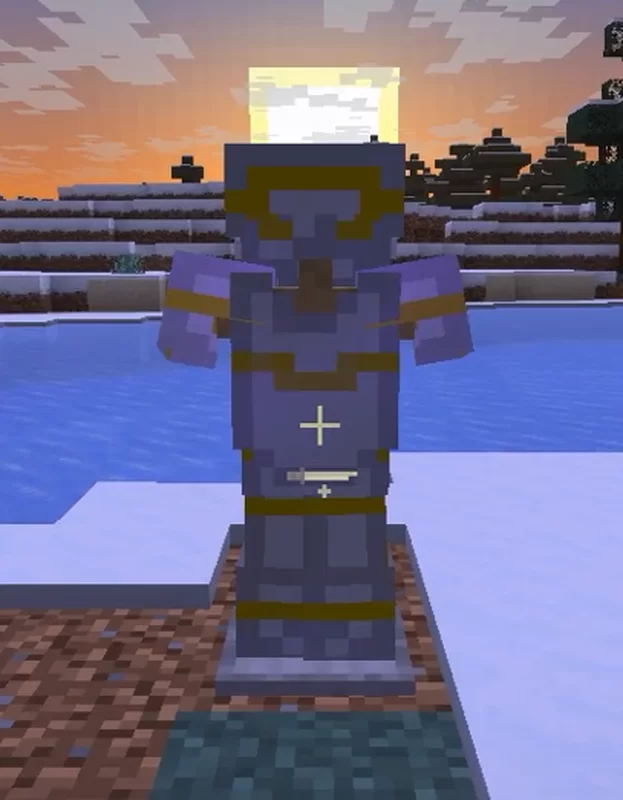 netherite armor -> platinium armor Minecraft Texture Pack