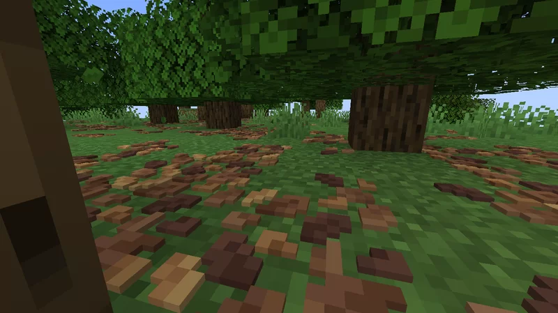 3D Leaf Litter Minecraft Texture Pack