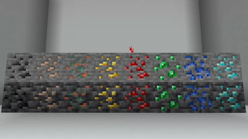 Modernized Classic Ores Minecraft Texture Pack