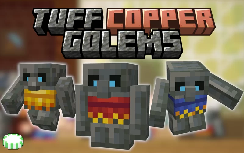 Tuff Copper Golems v1.0.1 (1.21.11) Minecraft Texture Pack