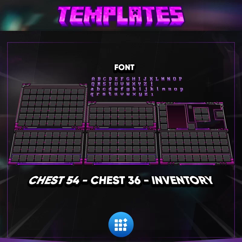 [DOWNLOADABLE] Solo Leveling GUI Template Minecraft Texture Pack