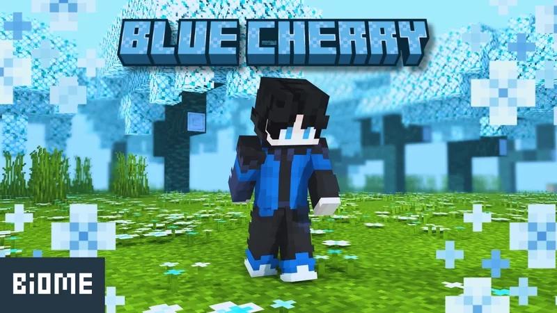 Blue Cherry Grove (1.21.10) Minecraft Texture Pack