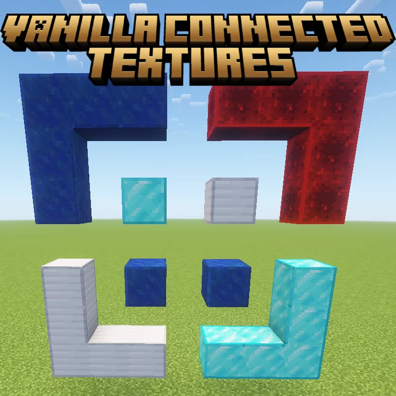 Vanilla Connected Textures (No OptiFine required!) Minecraft Texture Pack
