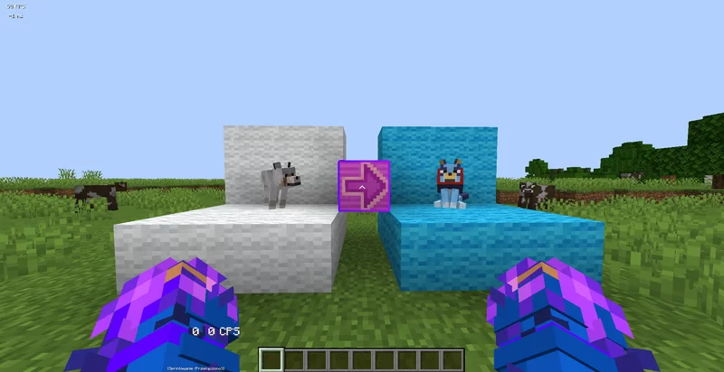 Wolf to Bluey Minecraft Texture Pack