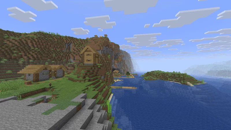 Dithered Chunk Fade Minecraft Texture Pack