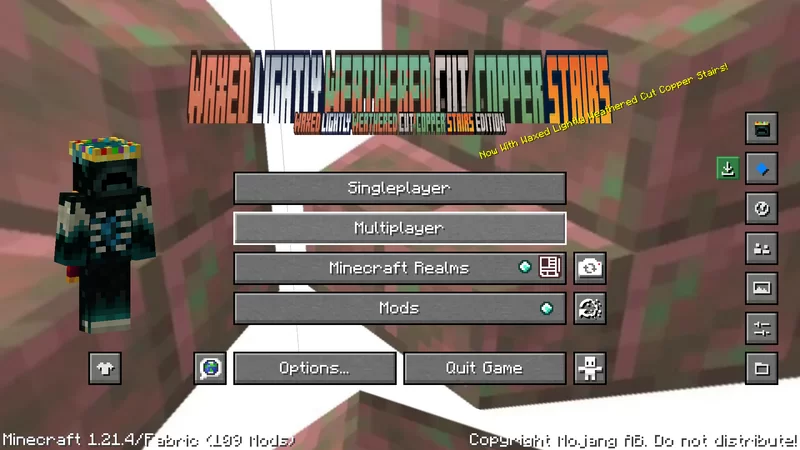 Waxed Lightly Weathered Cut Copper Stairs Menu Minecraft Texture Pack