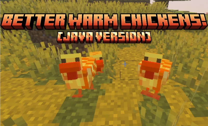 Better warm chickens! [java version] Minecraft Texture Pack