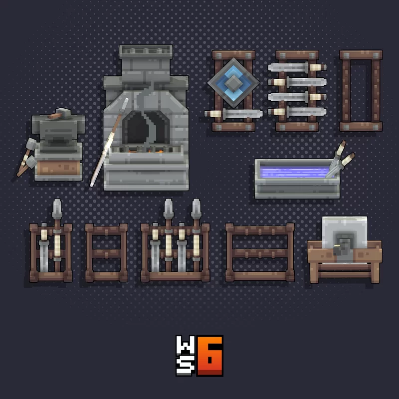 Blacksmith Forge Furniture Minecraft Texture Pack