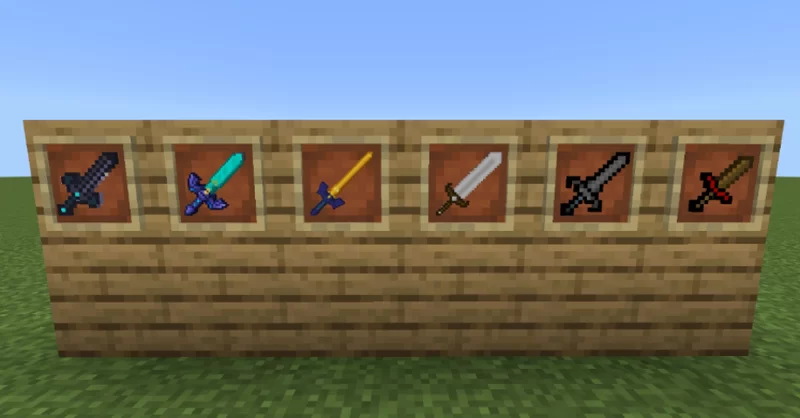 Better Minecraft swords! Minecraft Texture Pack
