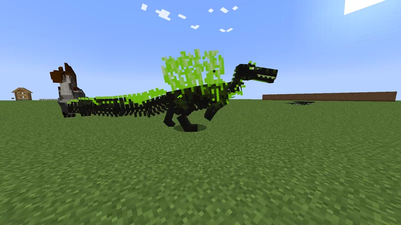 Fossils & Archaeology: Radioactive Spinosaurus Minecraft Texture Pack