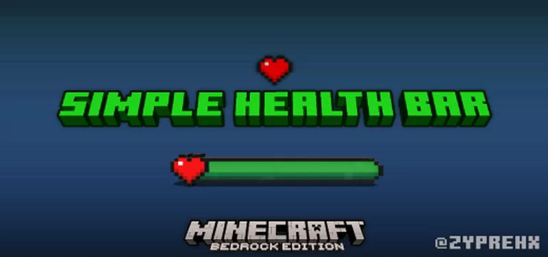 Simple Health Bar/Health Indicator (HP-Bar) Minecraft Bedrock Minecraft ...