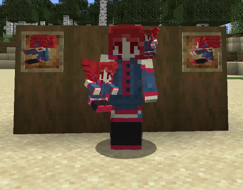 Kasane Teto as a totem Minecraft Texture Pack