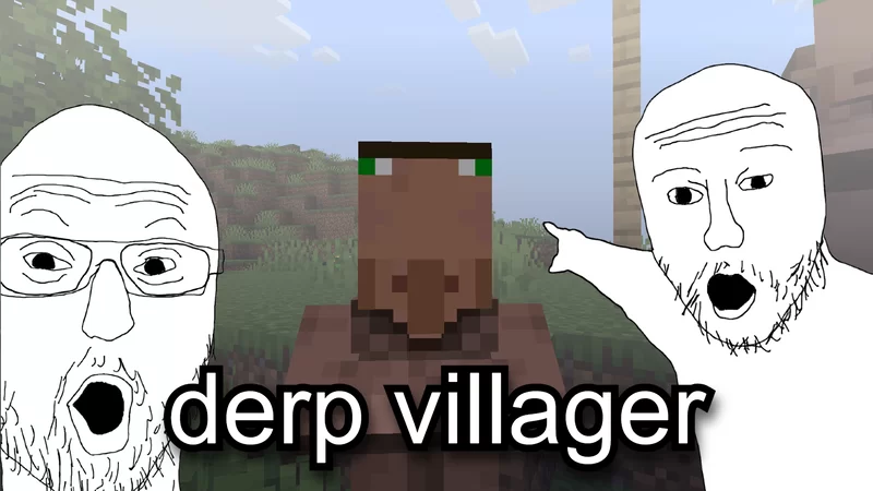 Derpy Villagers & Pillagers Minecraft Texture Pack