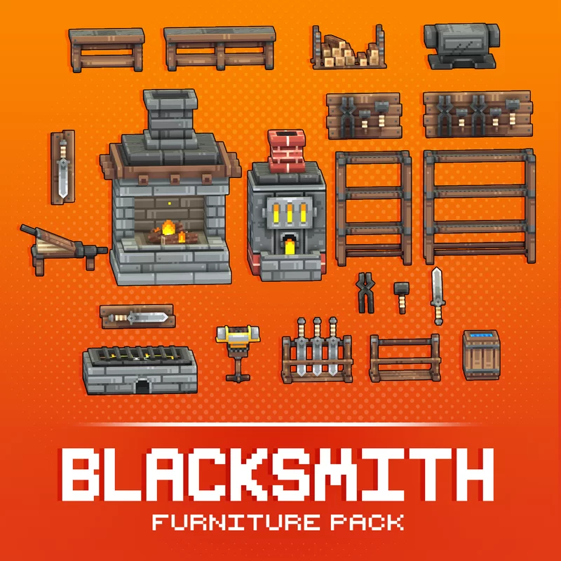 Blacksmith Furniture Minecraft Texture Pack