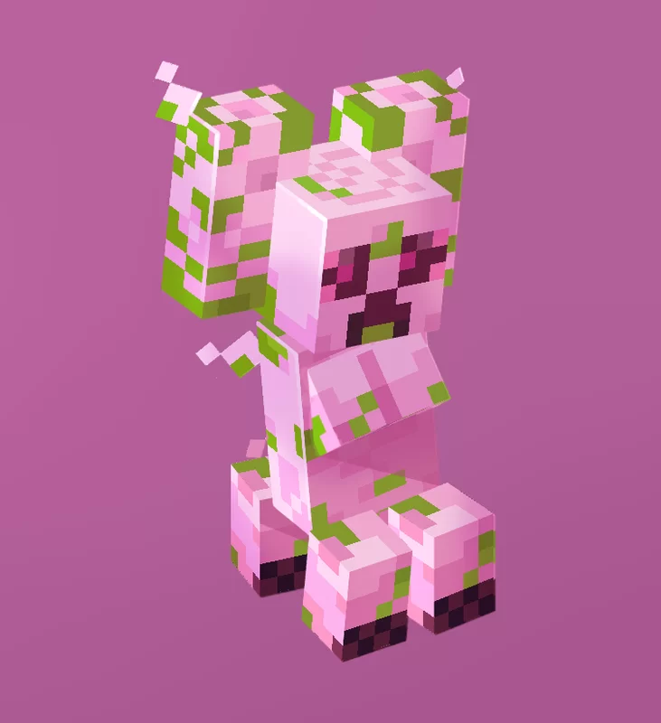 Cherry-Creeper(remake) - With Animation. Minecraft Texture Pack