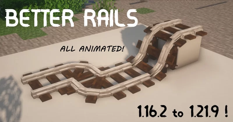 Better Rails! Minecraft Texture Pack